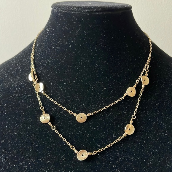 Jewelry | Layered Disc And Chain Necklace | Poshmark